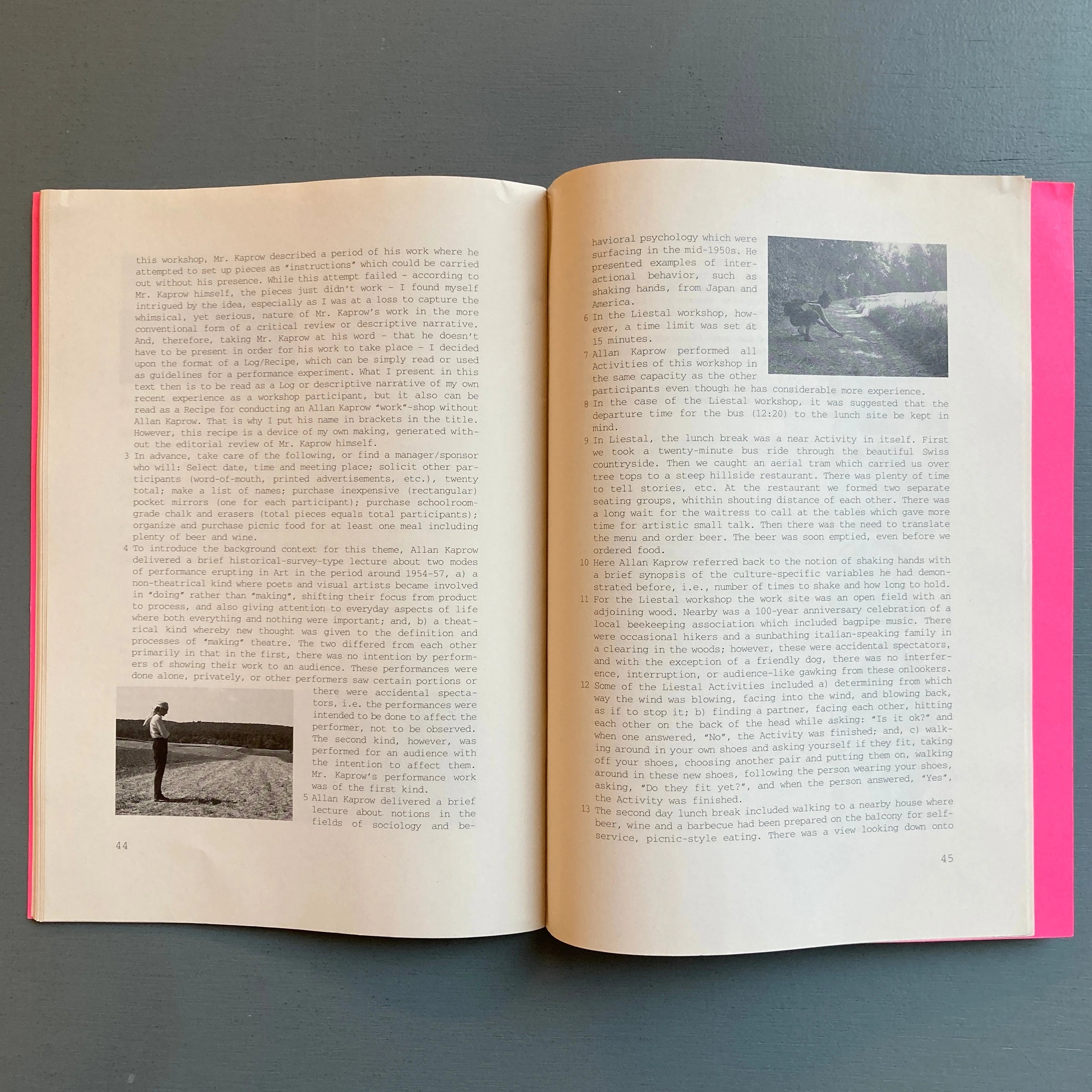 Allan Kaprow - Kunsthalle Palazzo 1996 - Saint-Martin Bookshop