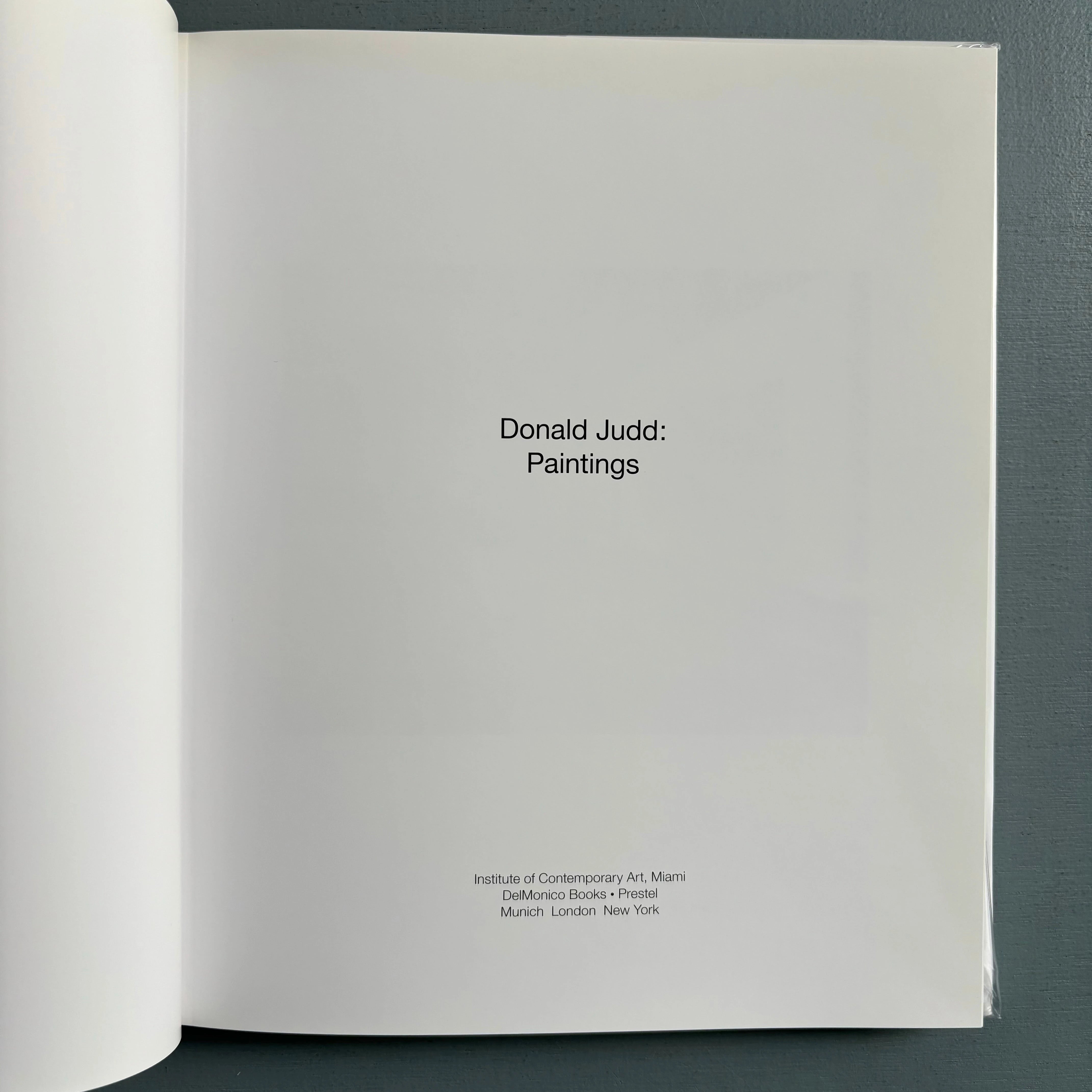 Donald Judd - Paintings - Delmonico 2019 - Saint-Martin Bookshop