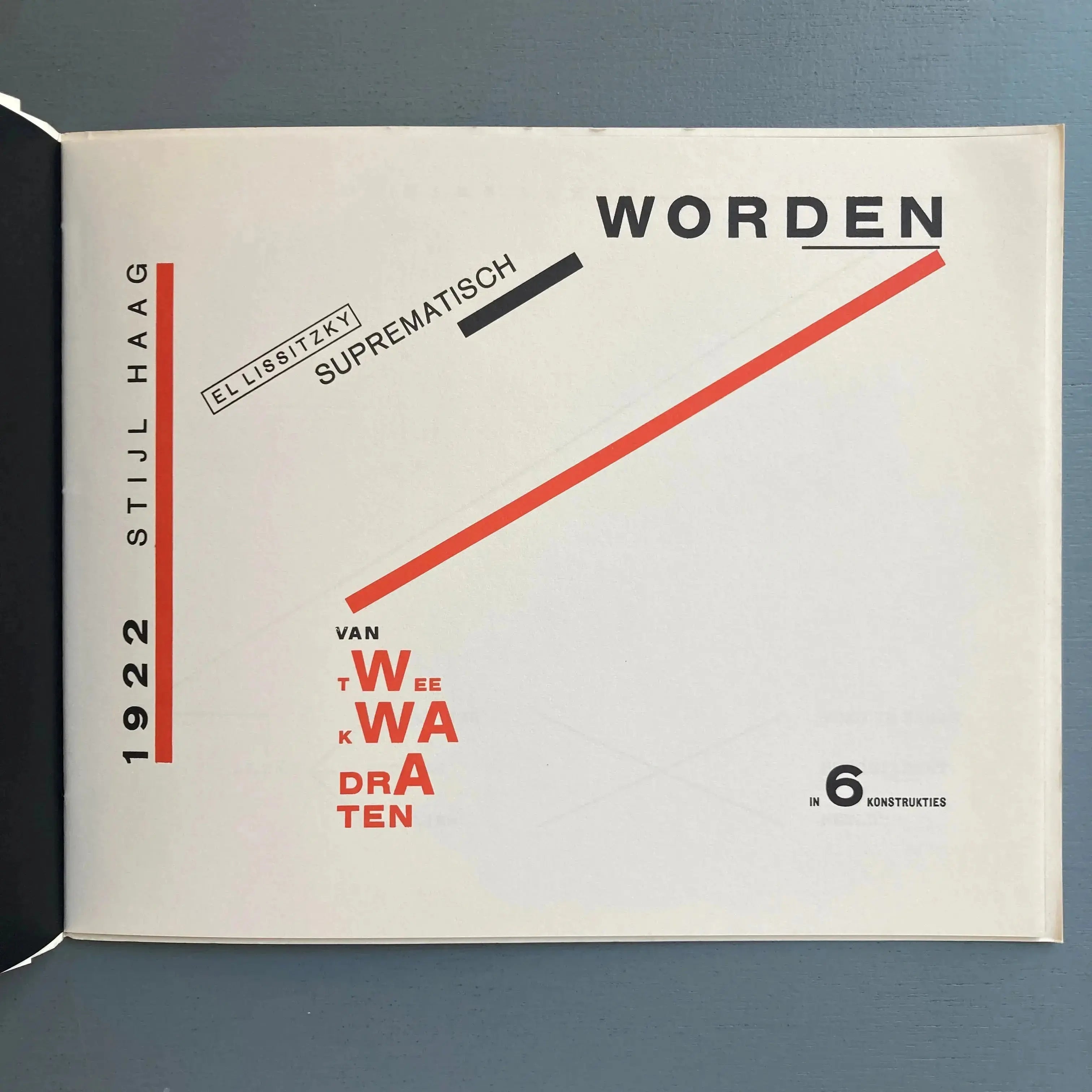 El Lissitzky for De Stijl 1922 - Van Twee Kwadraten - Saint-Martin Bookshop