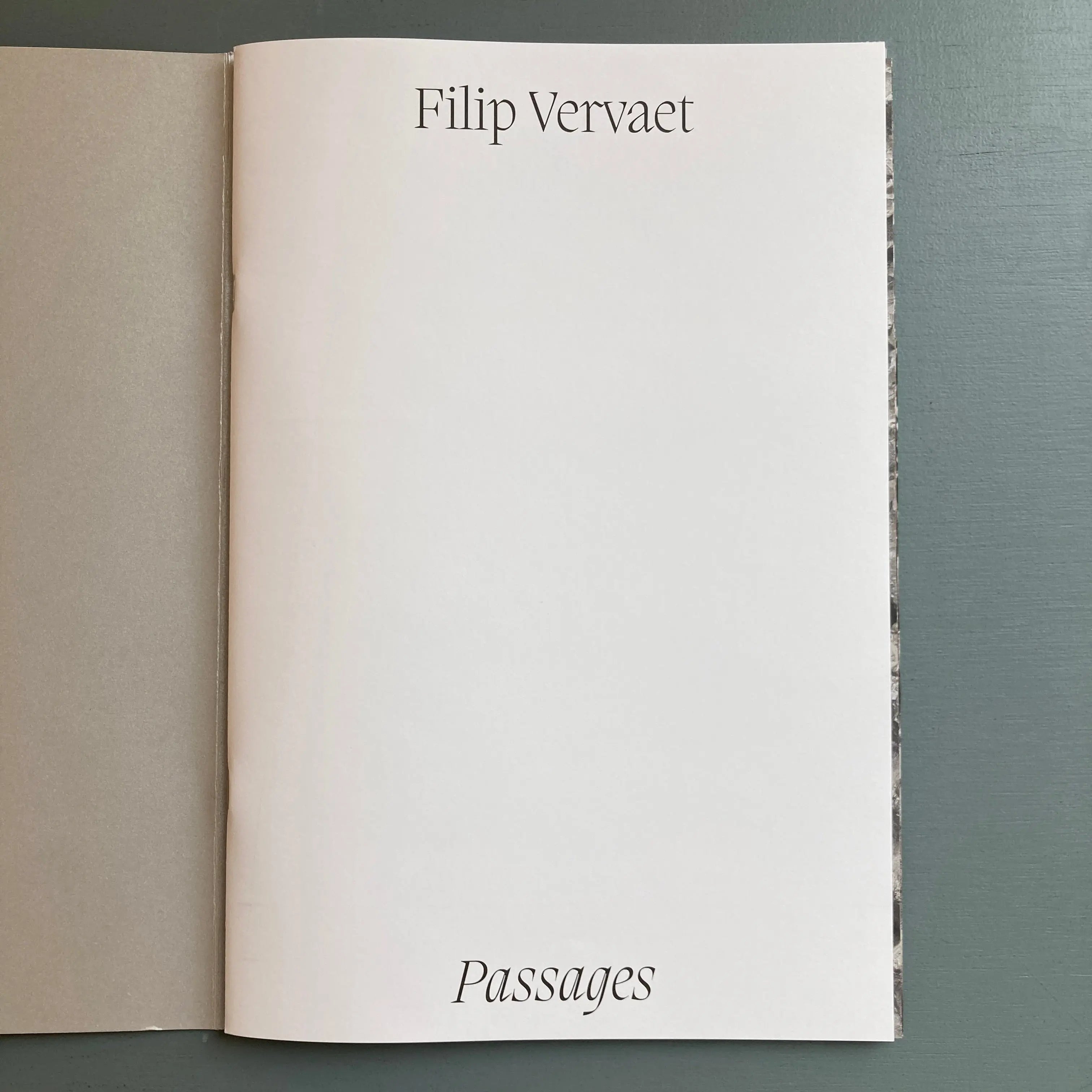 Filip Vervaet - Passages - Out of Paper 2023 - Saint-Martin Bookshop