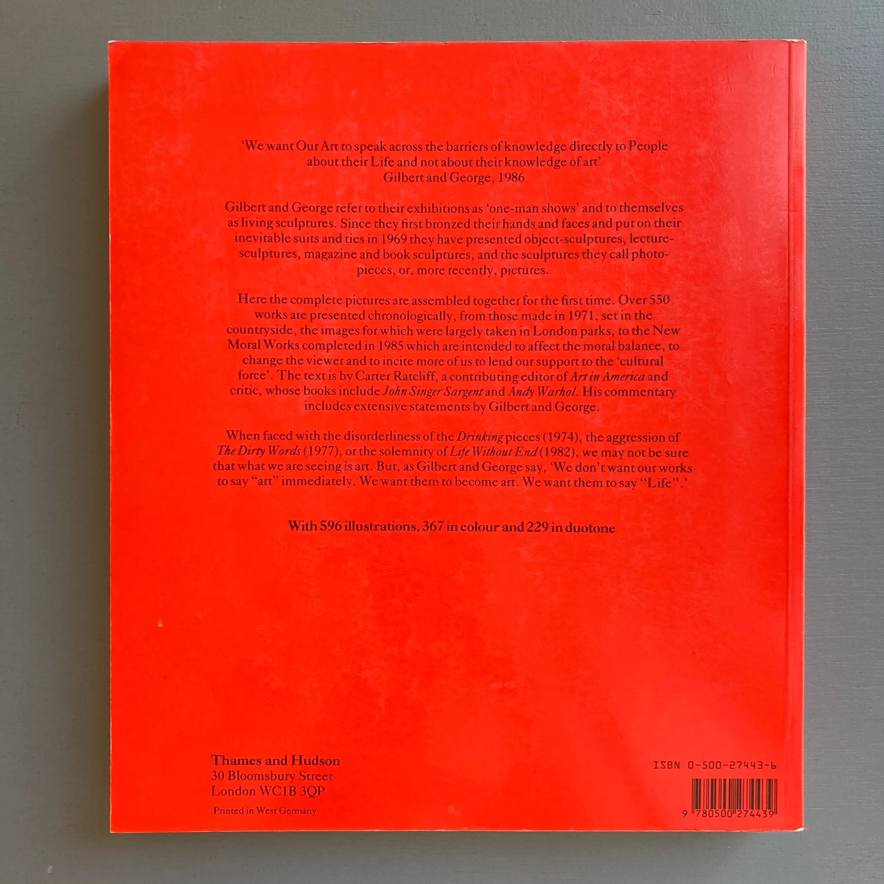 Gilbert & George - the complete pictures 1971 - 1985 - Saint-Martin ...