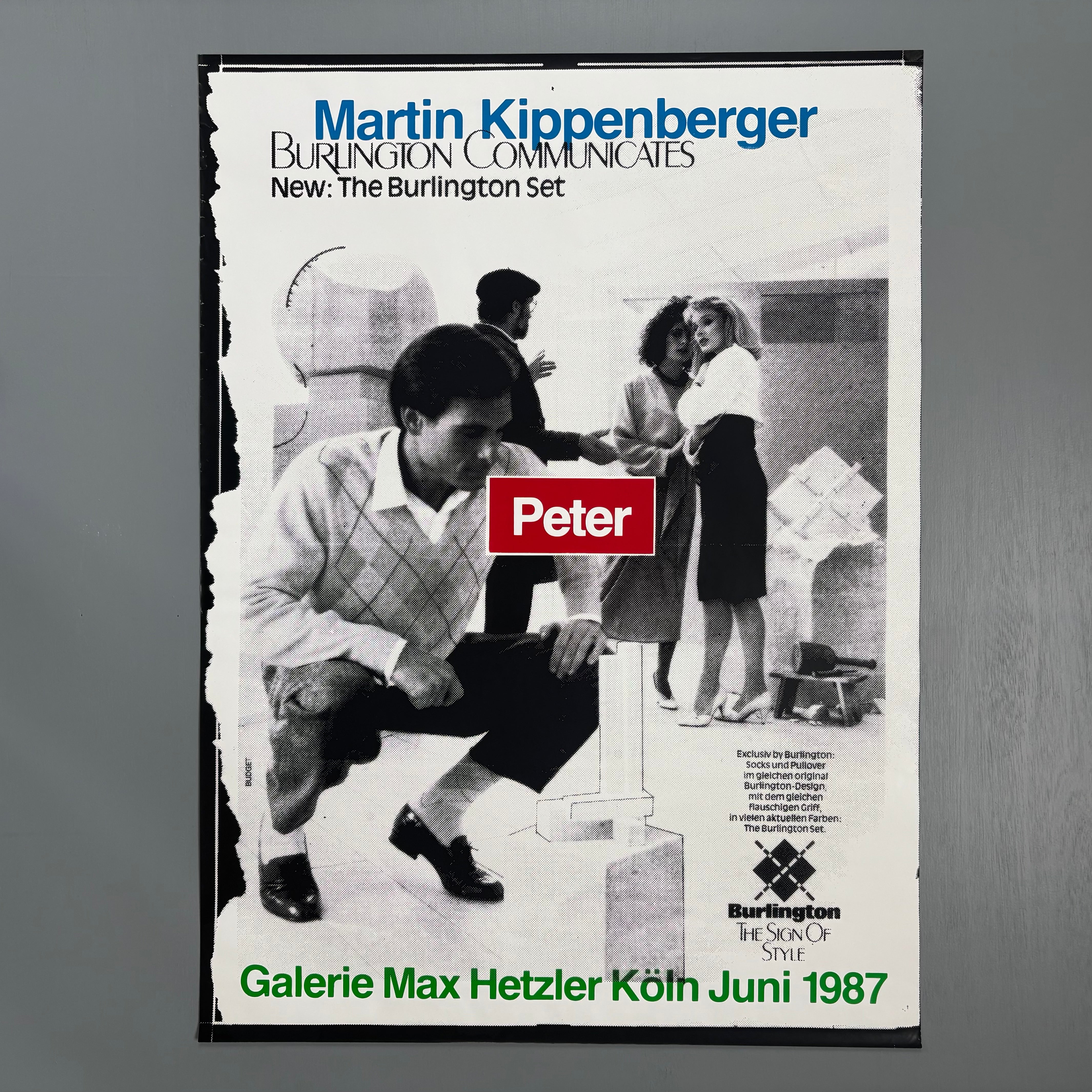 Martin Kippenberger poster - Peter - Galerie Max Hetzler 1987 - Saint ...