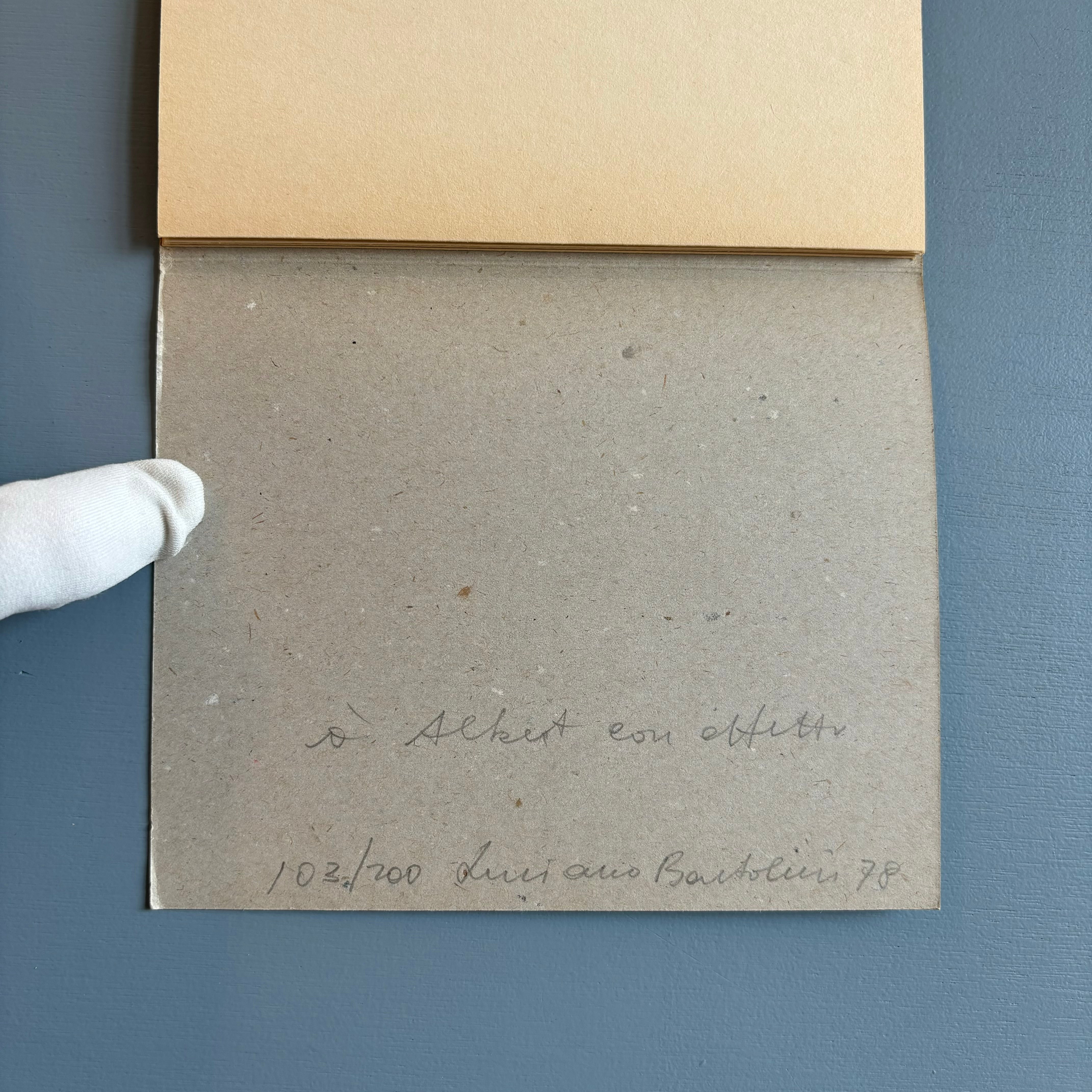 Luciano Bartolini (signed) - The Pearl Mosque - Paul Maenz 1978 - Saint ...