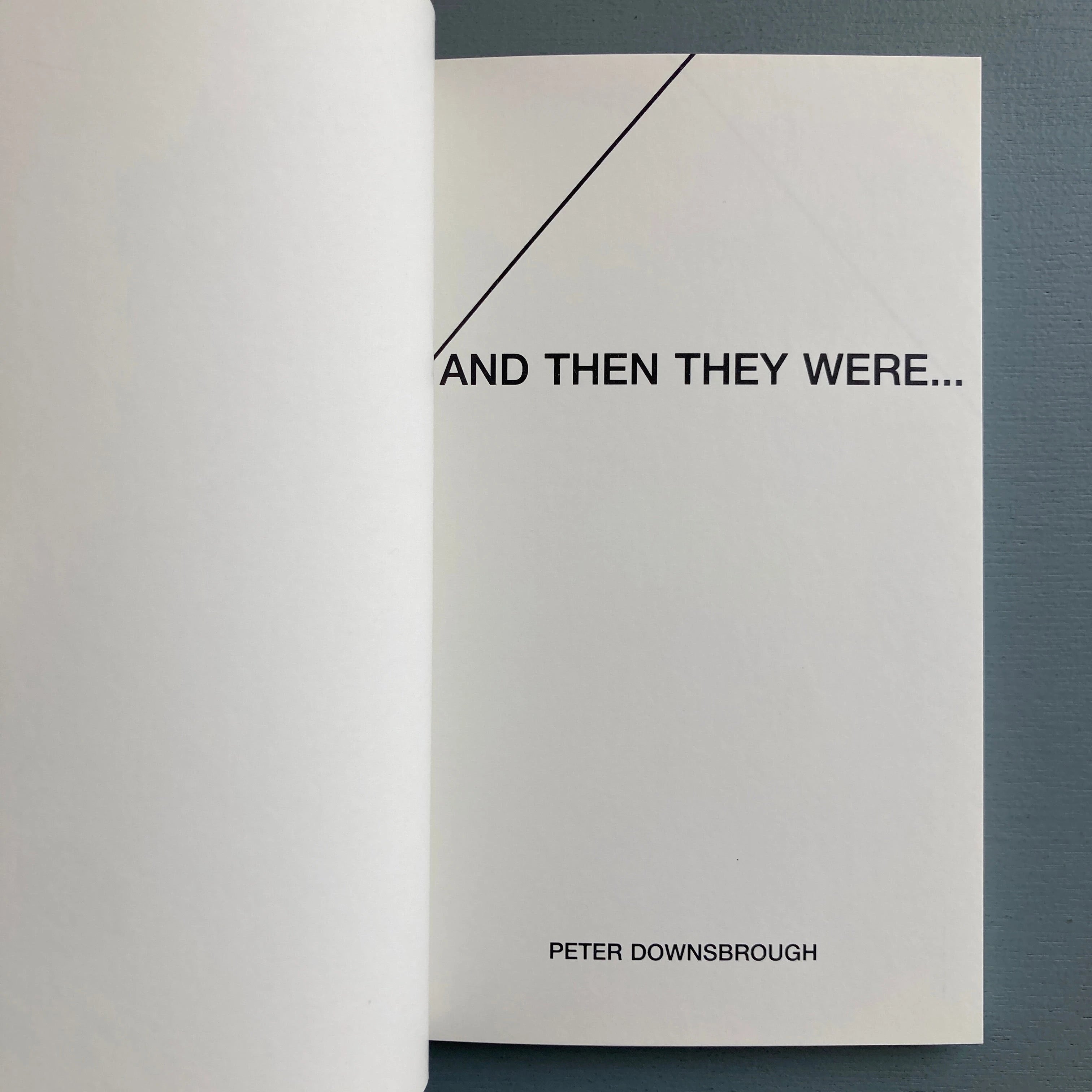 Peter Downsbrough - And then they were - Pietro Sparta - Saint-Martin ...