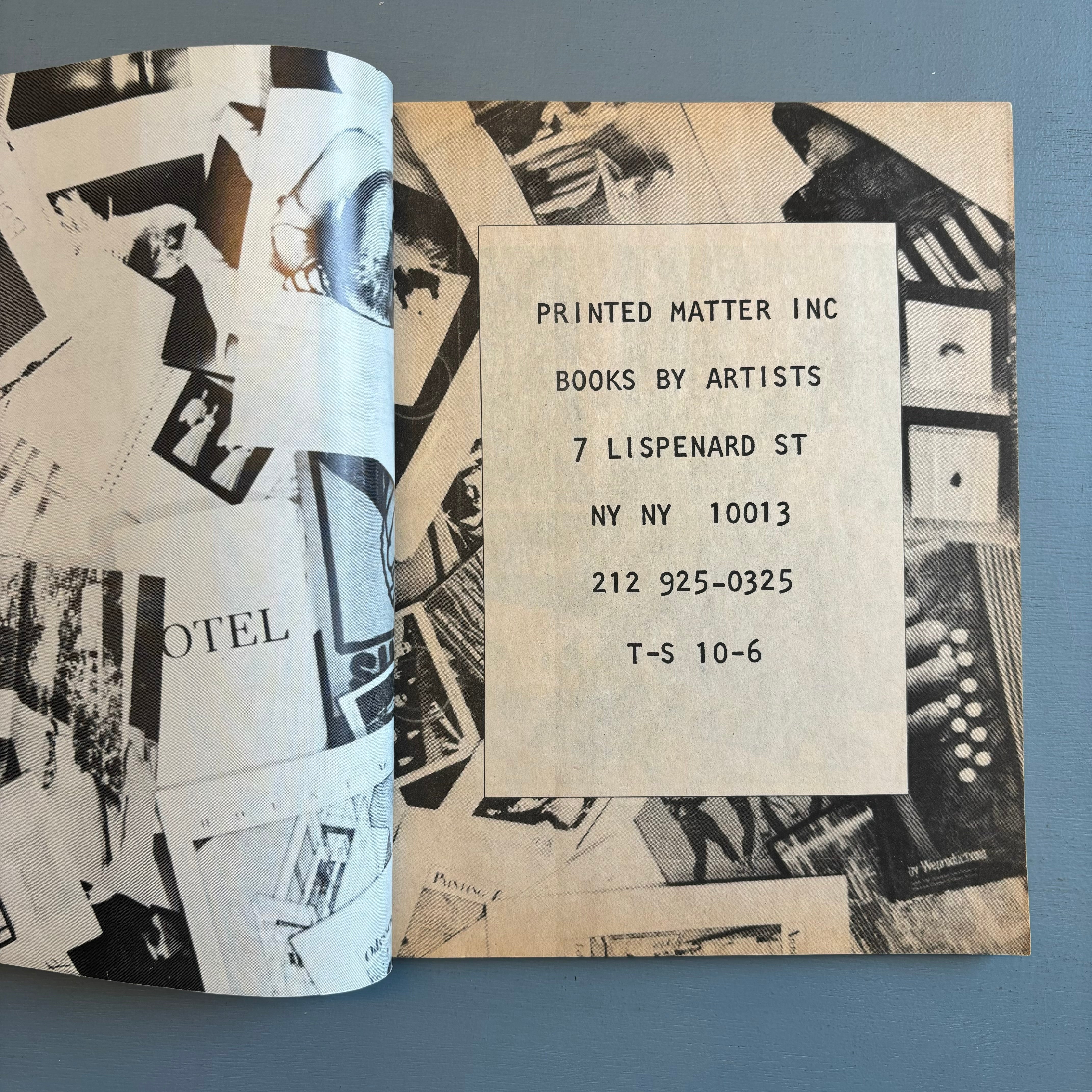 Printed Matter - Catalog 1981 - Saint-Martin Bookshop