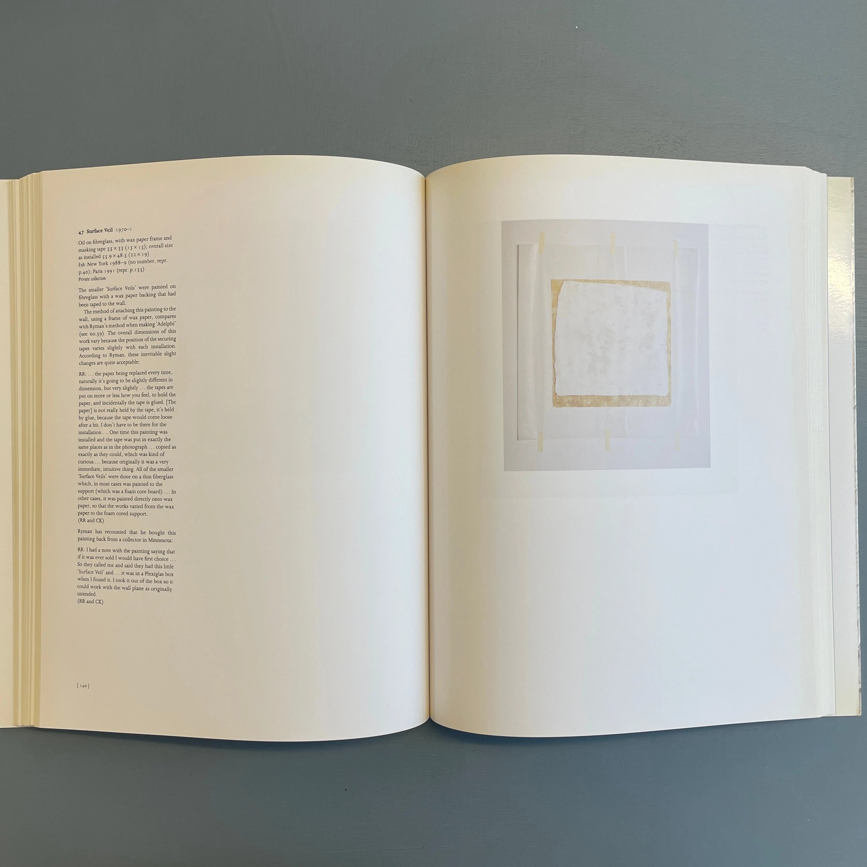 Robert Ryman - Tate Gallery 1993 - Saint-Martin Bookshop