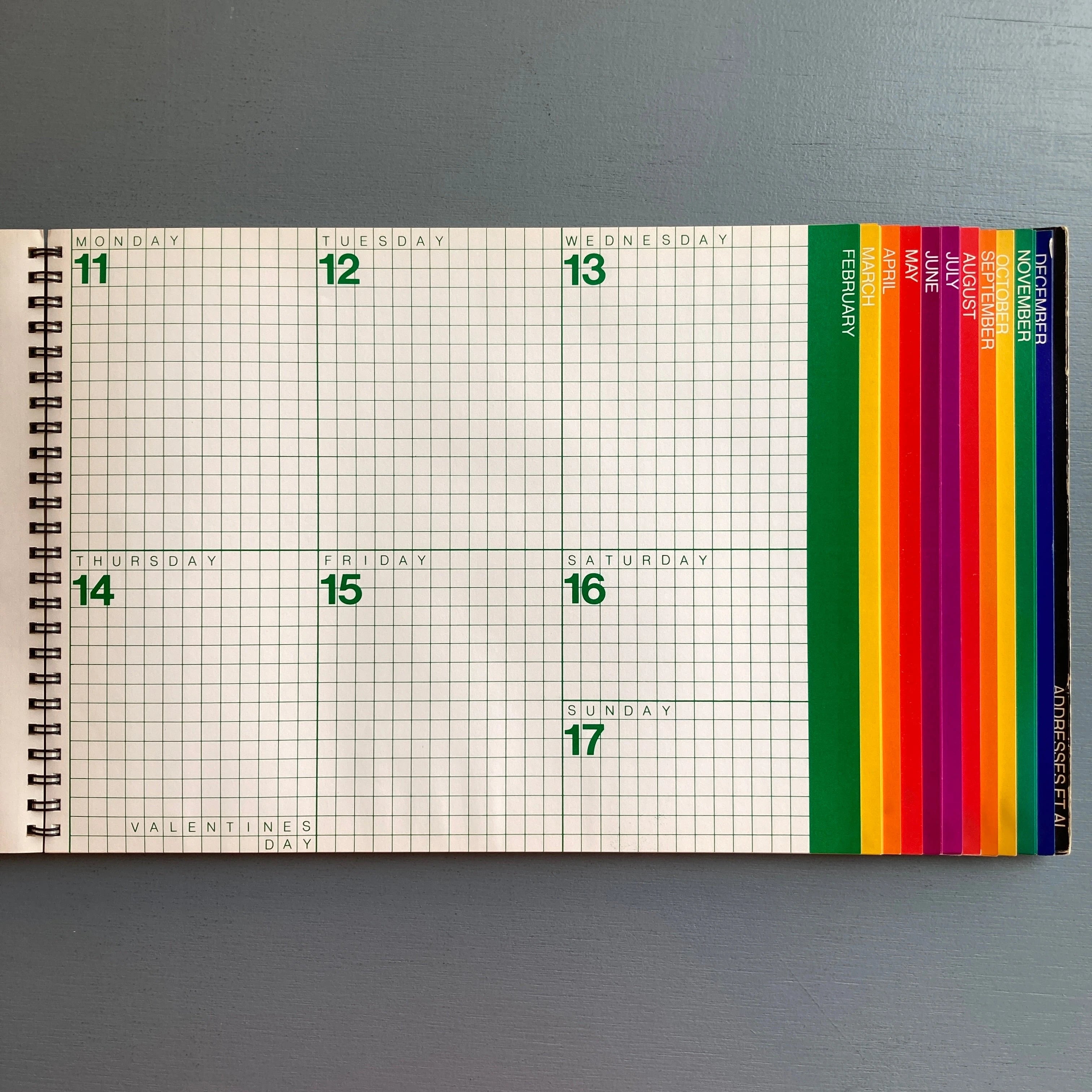 THE 1980 PLANNER - blank calendar - PaperCase 1979 - Saint-Martin Bookshop