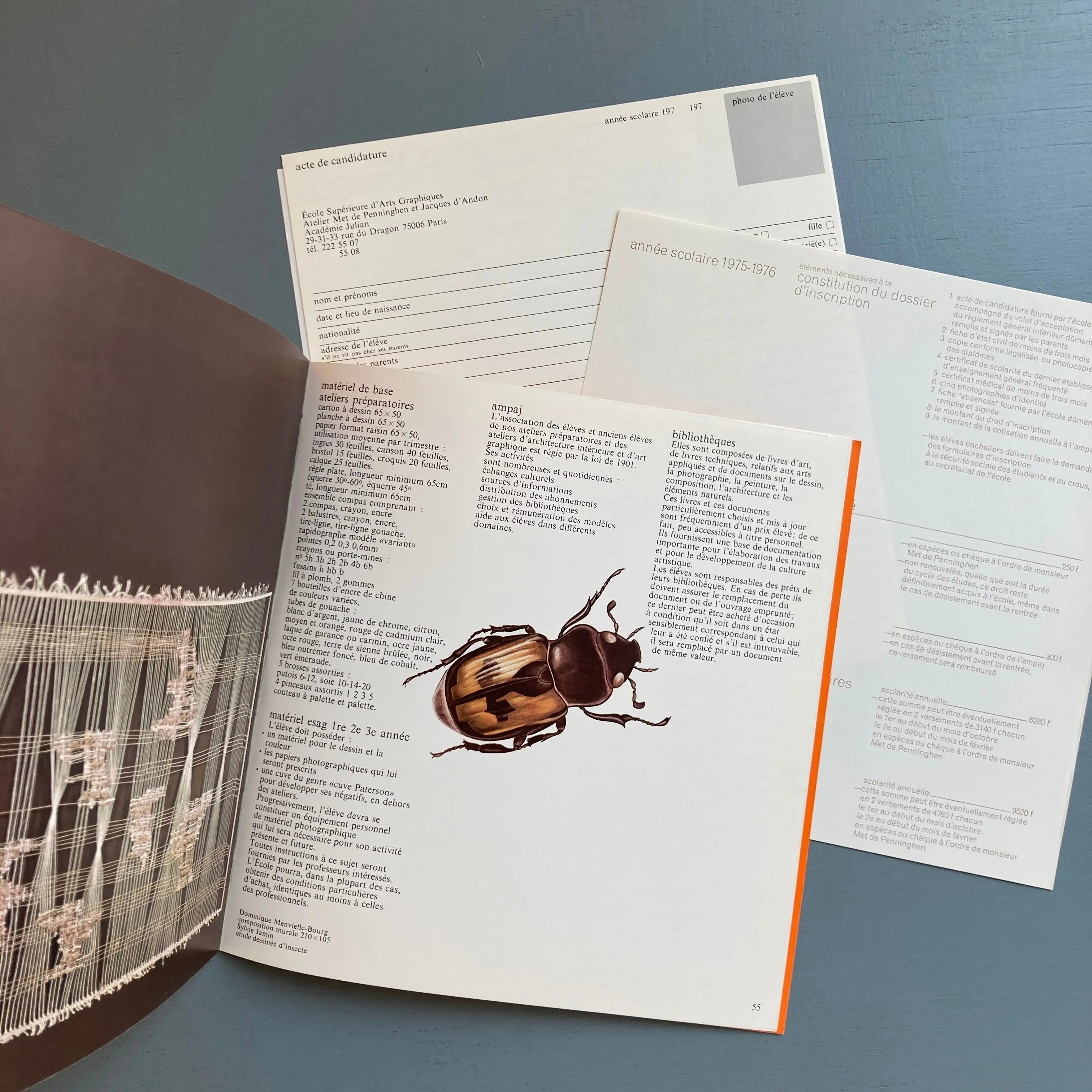 Ecole supérieure d'arts graphiques - Plaquette de - Saint-Martin Bookshop