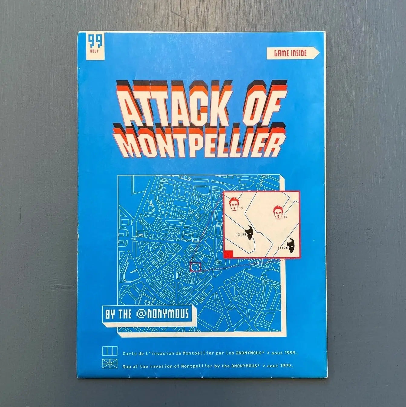 Invader - Attack of Montpellier - Map N°02 08/1999 first edition ...