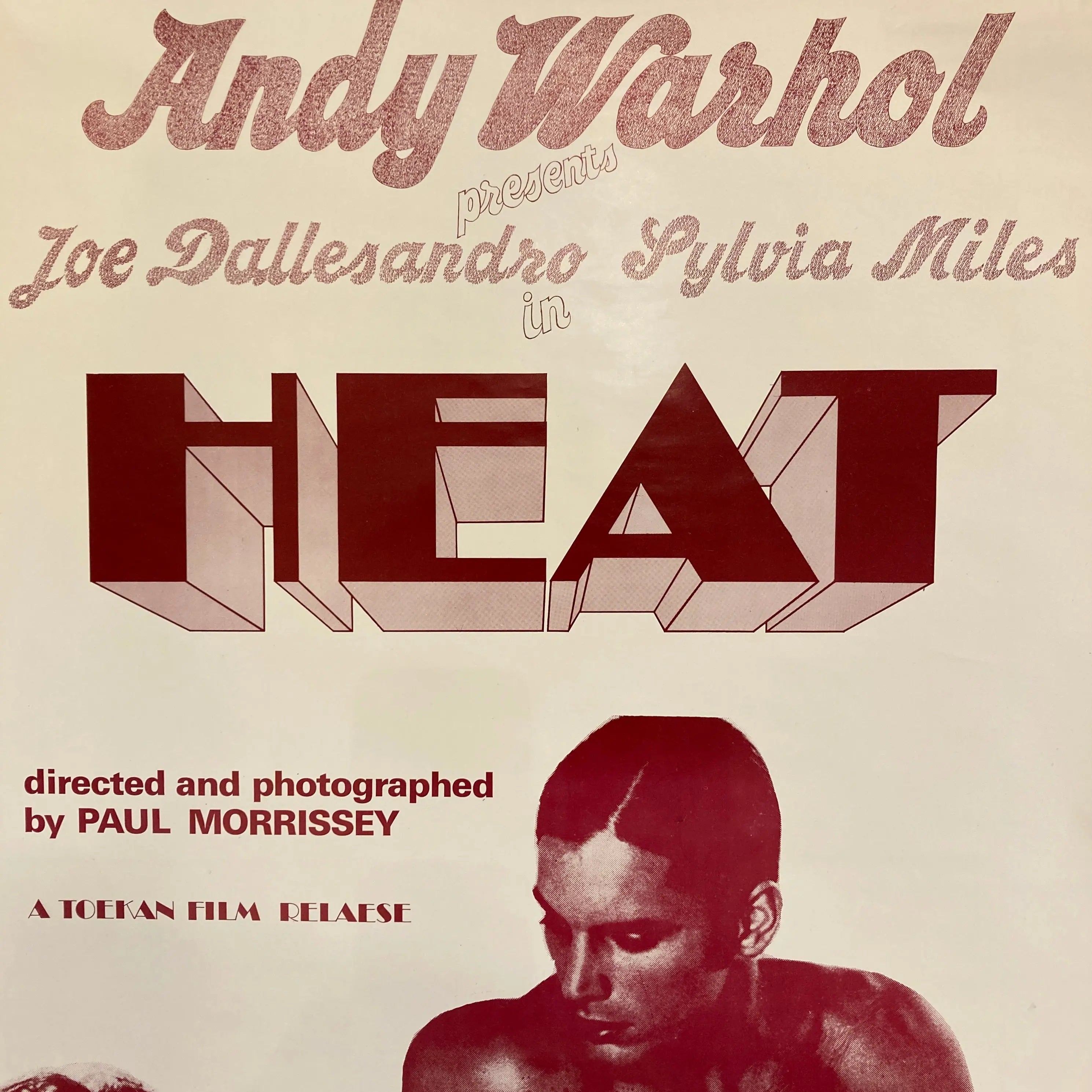 Paul Morrissey & Andy Warhol - Heat - Poster by Paya Germonprez 1972 – Saint-Martin Bookshop
